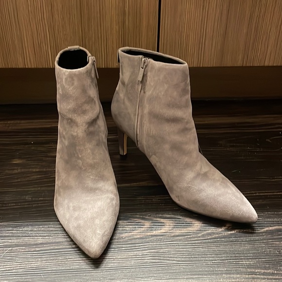 Calvin Klein | Shoes | Calvin Klein Womens Senly Stiletto Gray Suede ...